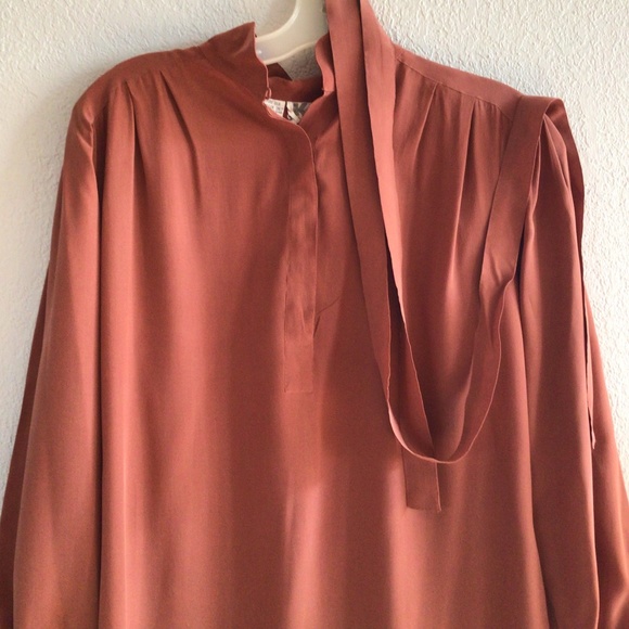 Kenar | Dresses | Kenar Womens Silk Long Sleeve Dress Wside Slits And A ...